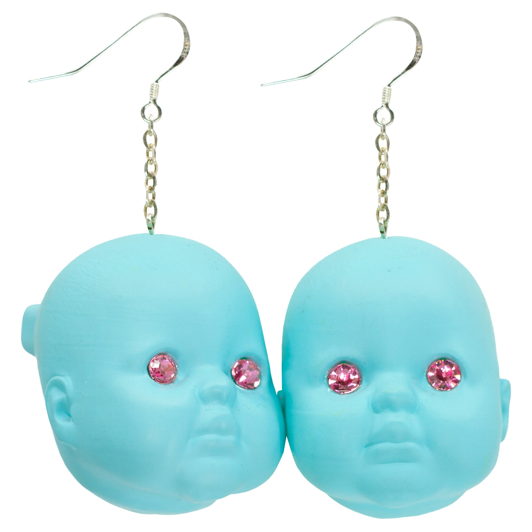 Blue Raspberry Baby Doll Earrings | Dollchunk by Kristen Bateman