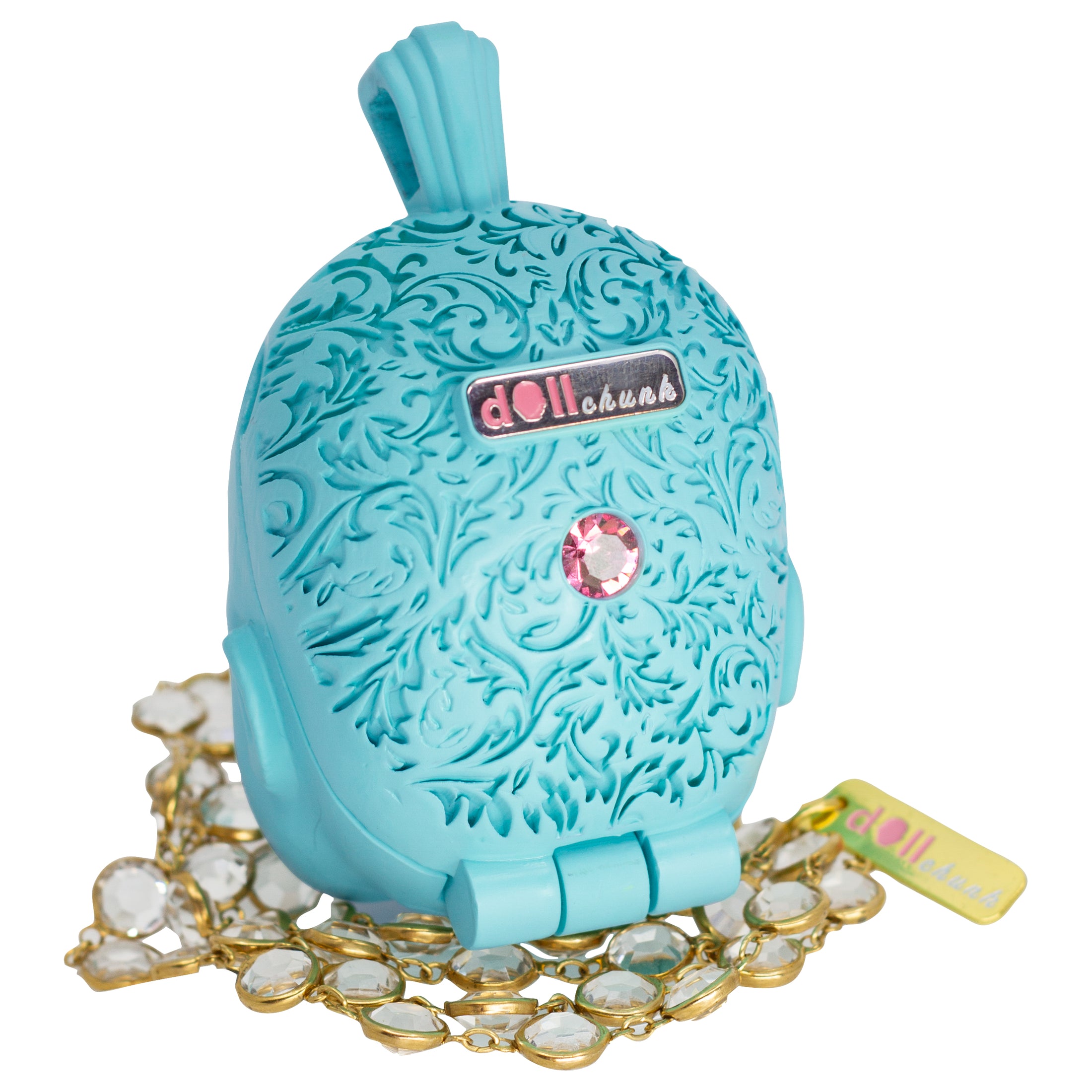 Blue Raspberry Baby Doll Locket Necklace | Dollchunk by Kristen Bateman