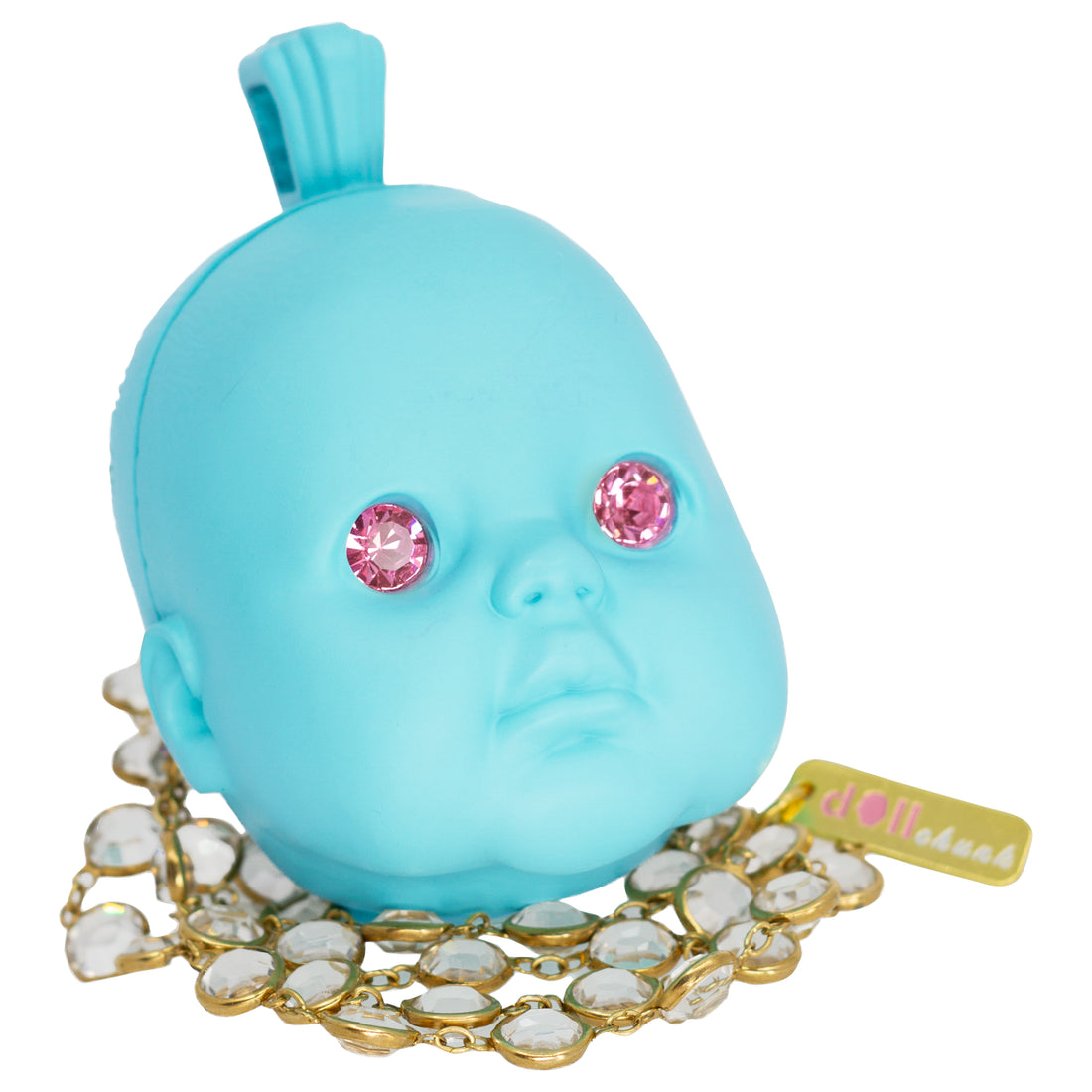Blue Raspberry Baby Doll Locket Necklace | Dollchunk by Kristen Bateman