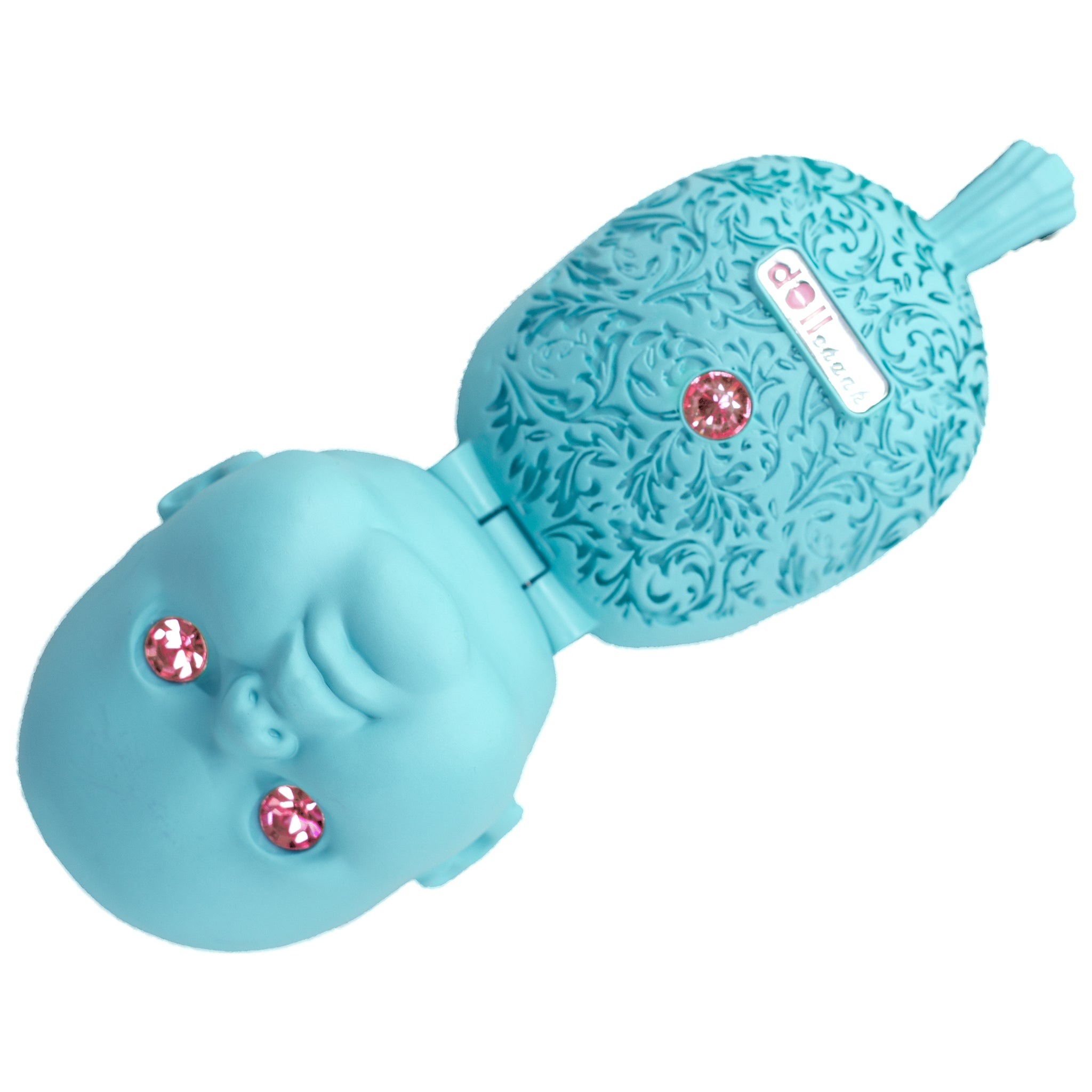 Blue Raspberry Baby Doll Locket Necklace | Dollchunk by Kristen Bateman