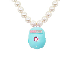 Blue Raspberry Baby Doll Pearl Necklace | Dollchunk by Kristen Bateman