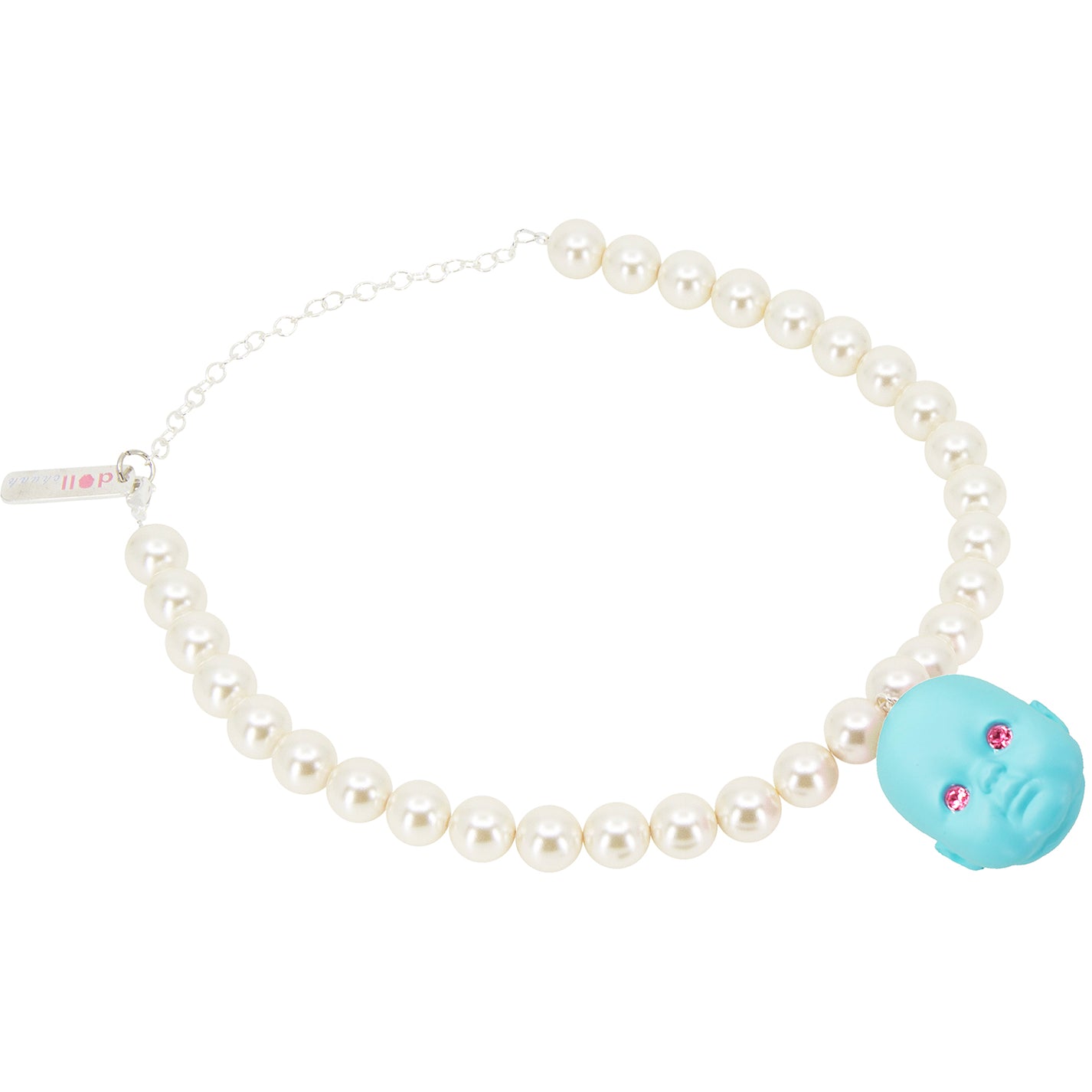 Blue Raspberry Baby Doll Pearl Necklace | Dollchunk by Kristen Bateman