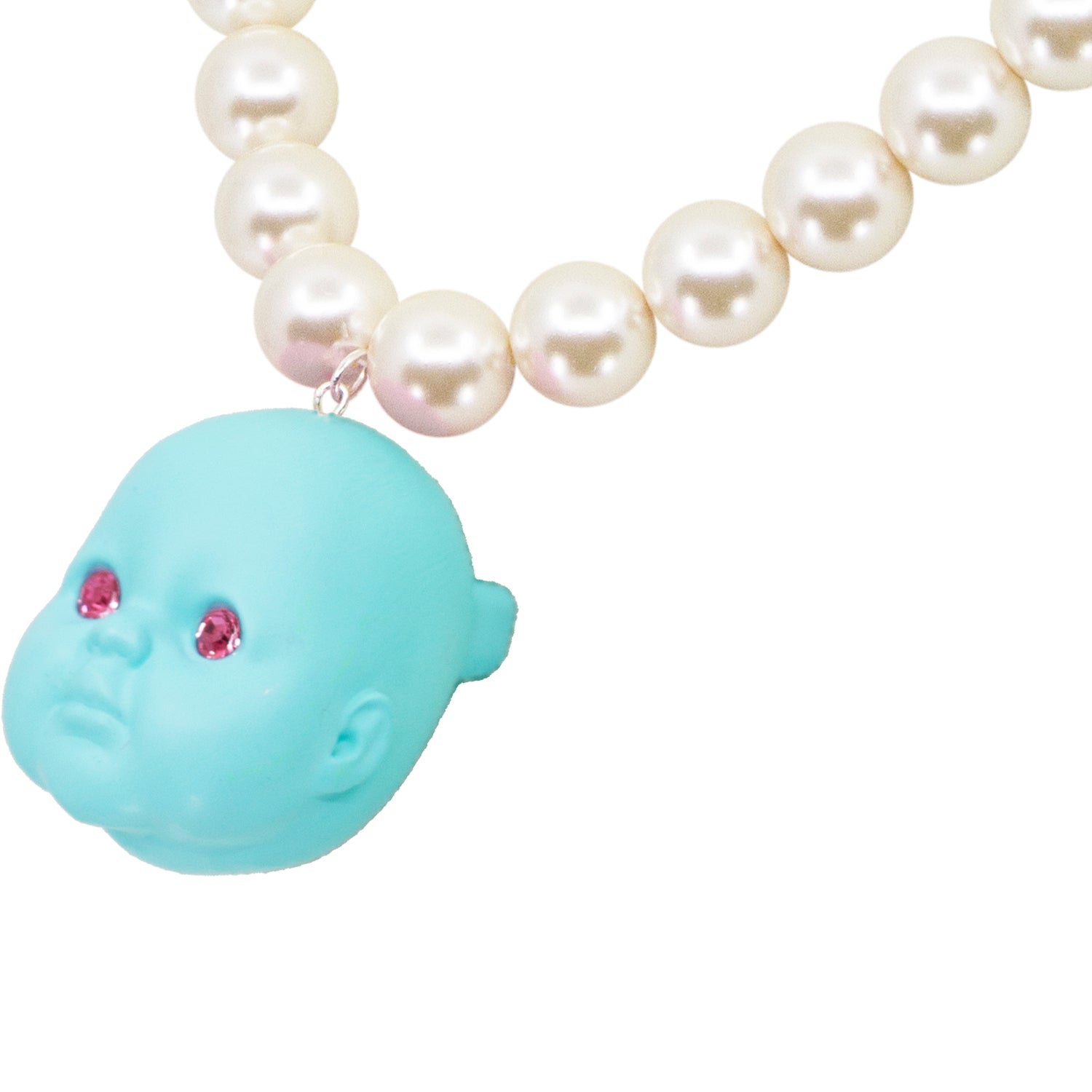 Blue Raspberry Baby Doll Pearl Necklace | Dollchunk by Kristen Bateman