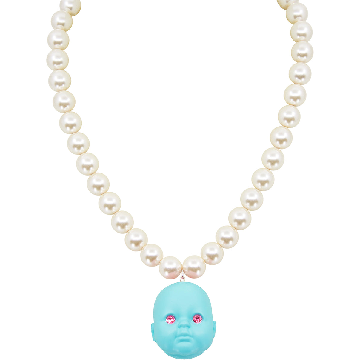 Blue Raspberry Baby Doll Pearl Necklace | Dollchunk by Kristen Bateman