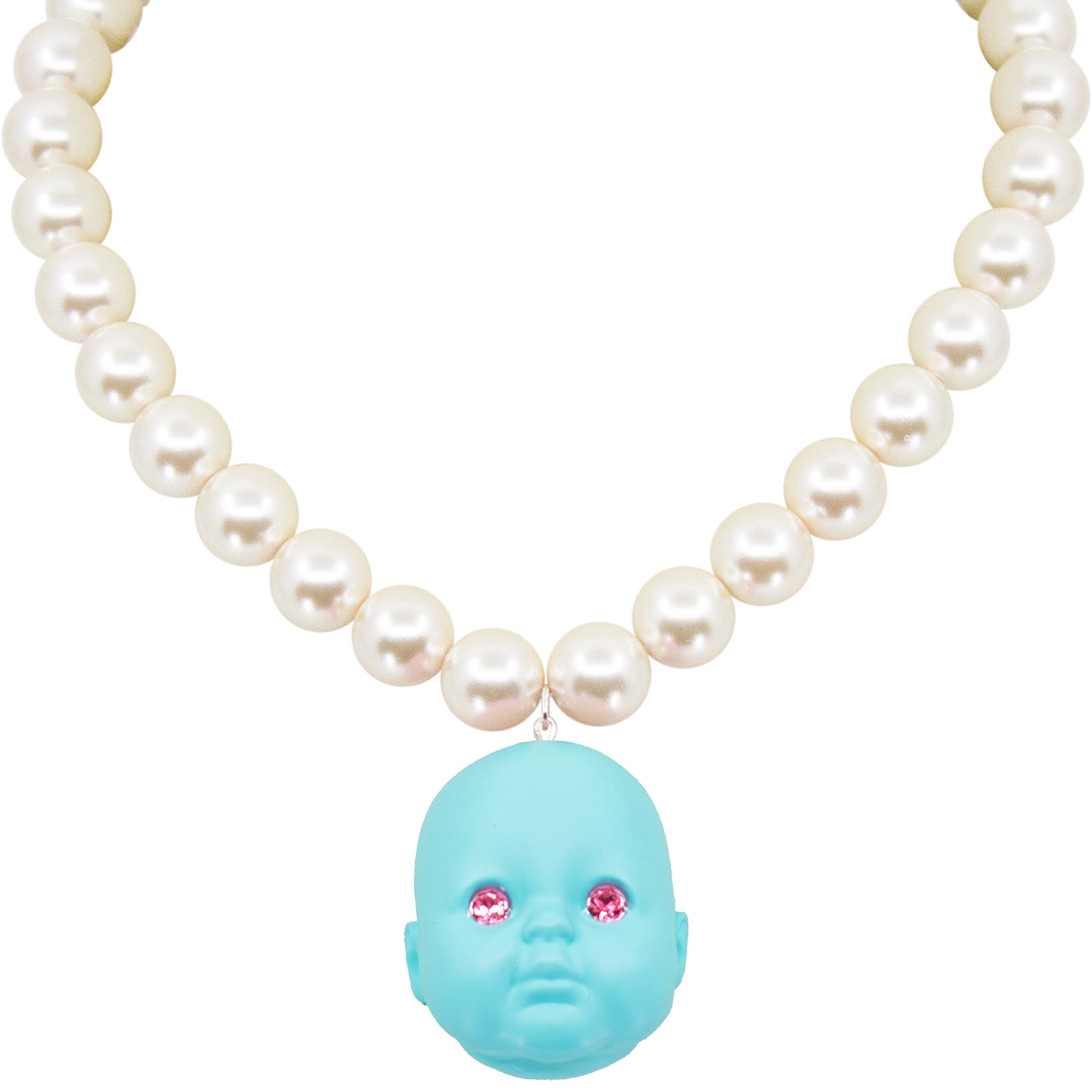 Blue Raspberry Baby Doll Pearl Necklace | Dollchunk by Kristen Bateman